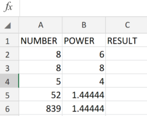 Excel Formula: How to use the Excel POWER function - Excelchat