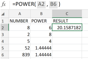 Excel Formula: How to use the Excel POWER function - Excelchat
