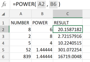 Excel Formula: How to use the Excel POWER function - Excelchat