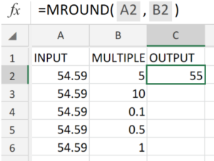 Excel formula: Round a number to nearest multiple - Excelchat