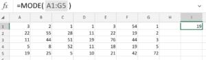 Excel Formula: How to use the Excel MODE function - Excelchat