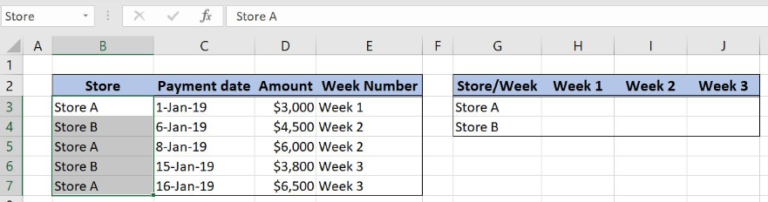Excel formula: Sum by week number