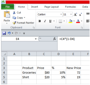 Excel formula: Decrease by percentage - Excelchat