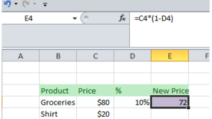 Excel formula: Decrease by percentage - Excelchat