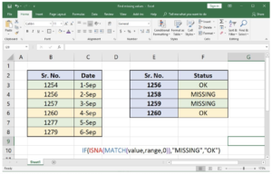 Excel Formula: How to find missing values in Excel - Excelchat
