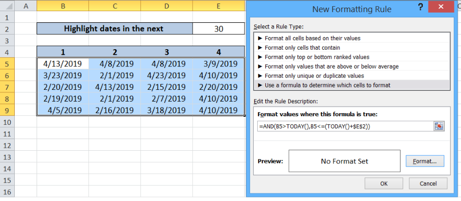 How To Highlight Dates In The Next N Days In Excel