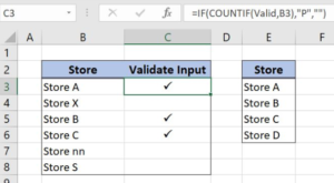 Excel formula: Validate input with check mark - Excelchat