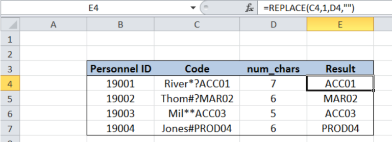 Excel formula: Remove characters from left