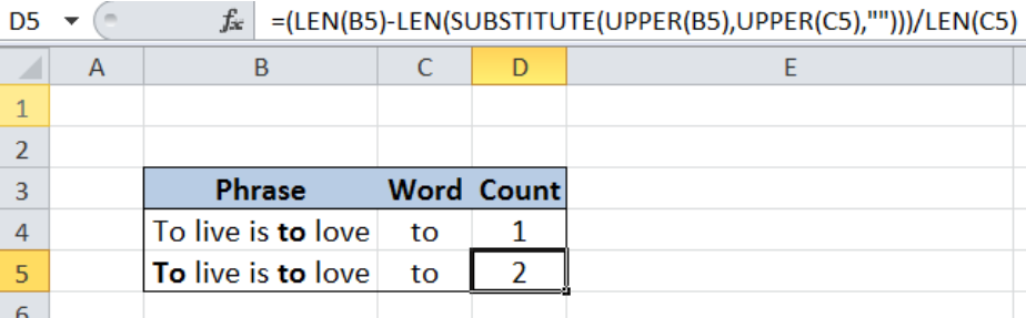 Excel formula: Count specific words in a cell - Excelchat
