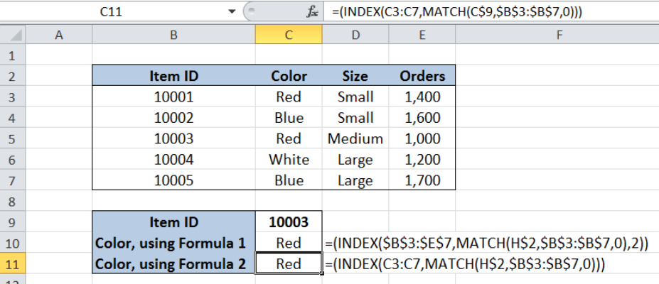 Excel formula: Basic INDEX MATCH exact - Excelchat