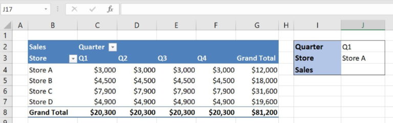 Excel Formula: How to use the Excel GETPIVOTDATA function - Excelchat