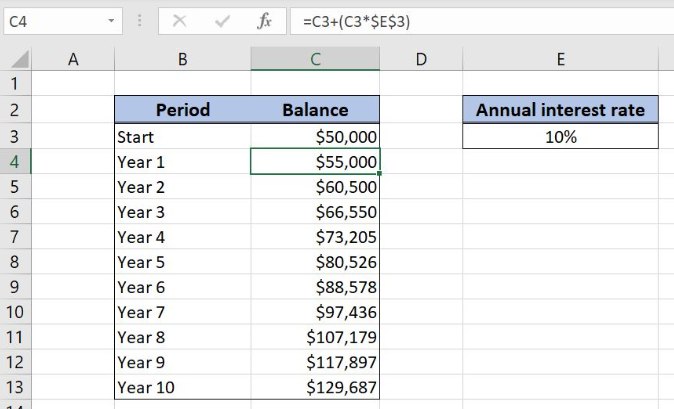 Compound Interest Formula Excel All In One Photos