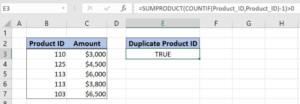 Excel formula: List contains duplicates