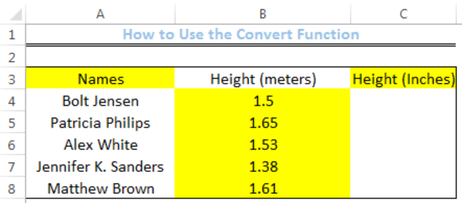 How to use the Excel CONVERT function