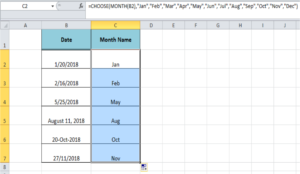 Excel formula: How to Get Month Name From Date in Excel