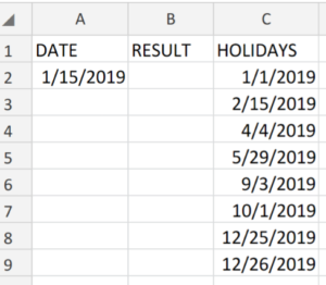 Excel formula: Calculate working days left in month using NETWORKDAYS