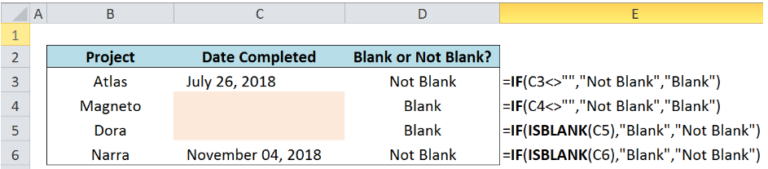 Excel formula: If cell is not blank - Excelcht