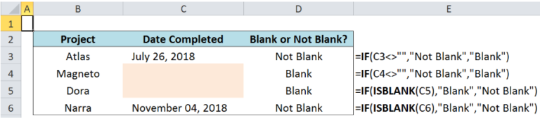 Excel formula: If cell is not blank - Excelcht