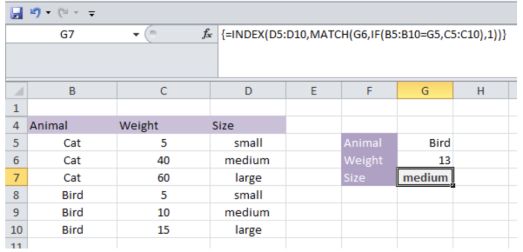 Excel formula: Approximate match with multiple criteria - Excelchat