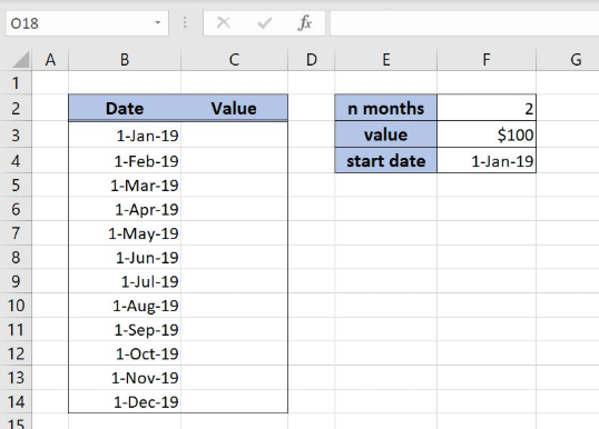 How To Get Fixed Value Every N Months In Excel Excelchat
