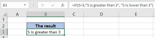How to use if else function in Excel