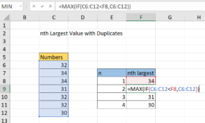 Excel formula: nth largest value with duplicates - Excelchat