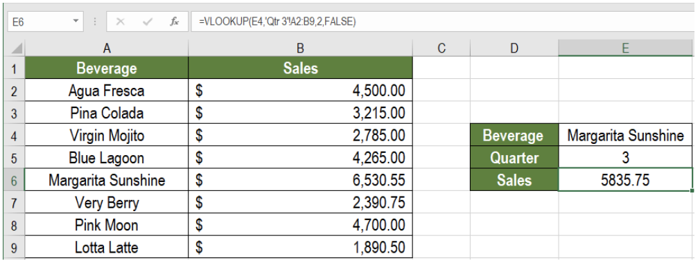 How to Apply a VLOOKUP Between Worksheets | Excelchat