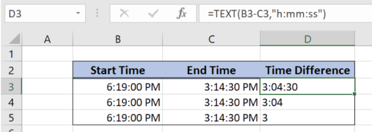 Discover How to Make a Time Difference Calculation in Excel | Excelchat
