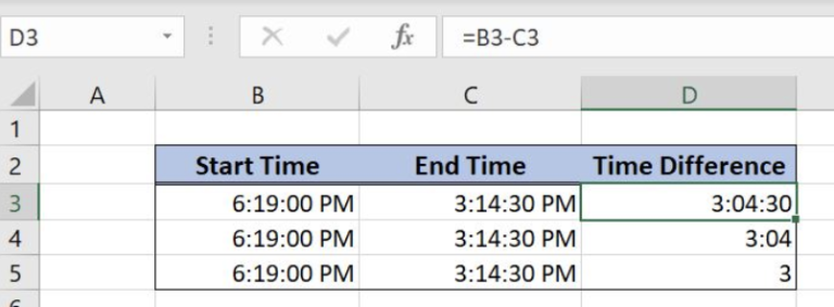 Discover How to Make a Time Difference Calculation in Excel | Excelchat