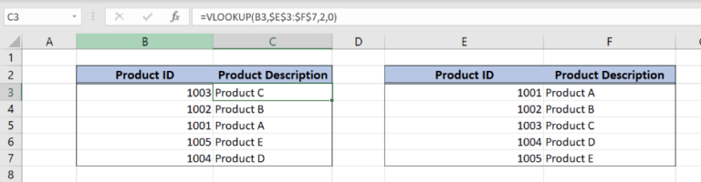 How to Copy a VLOOKUP Formula Down a Column | Excelchat
