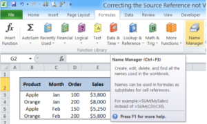 Correcting the Source Reference not Valid Error in a Pivot Table ...