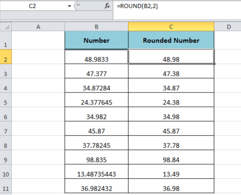 Learn How to Round Multiple Cells at Once in Excel | Excelchat