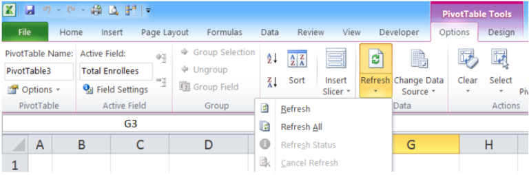 How to Refresh a Pivot Table in Excel | Excelchat