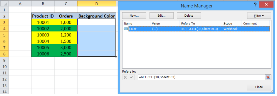How To Use Sumif To Sum Cells Based On Background Color Excelchat