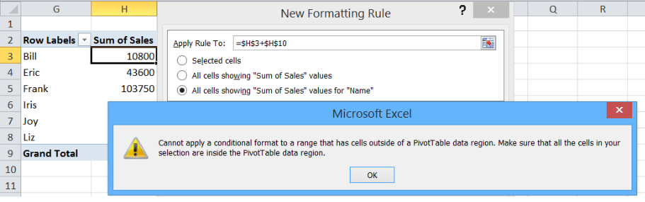 Working With A Pivot Table That Has Conditional Formatting Excelchat