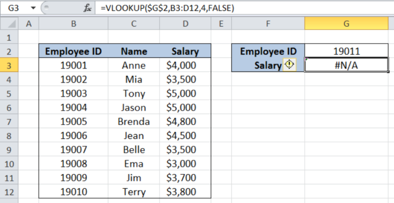 VLOOKUP with Table Array: 5 Best Practices | Excelchat