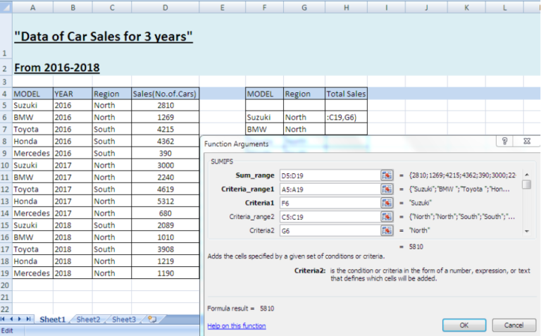 Working with the SUMIF Function and Two Conditions | Excelchat