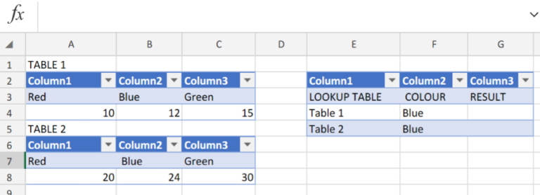 Excel Dynamic Lookup Table with INDIRECT | Excelchat