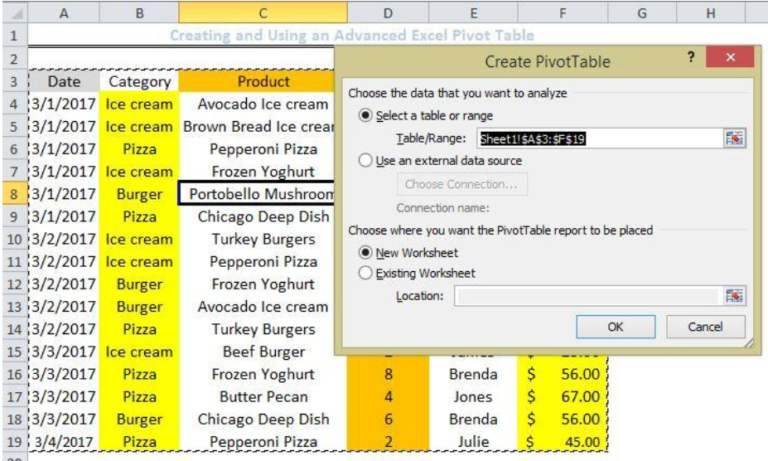 Creating And Using An Advanced Excel Pivot Table Excelchat
