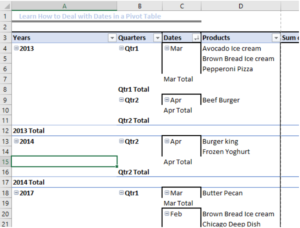 Learn How to Deal with Dates in a Pivot Table | Excelchat
