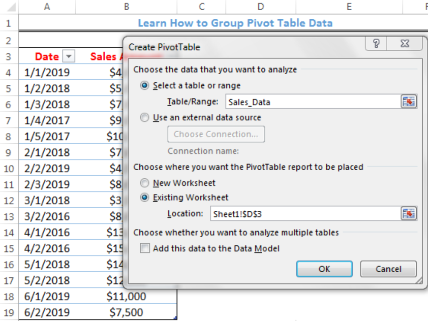 How to Group Pivot Table Data in Excel | Excelchat