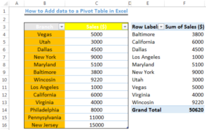 How to Add Data to a Pivot Table in Excel | Excelchat