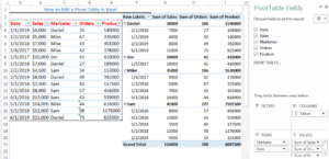 Here is How You Can Edit a Pivot Table in Excel | Excelchat