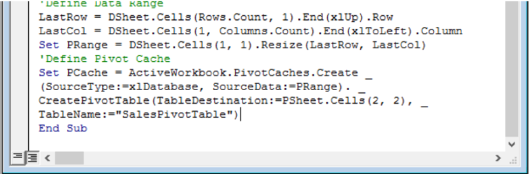 How to Create a Pivot Table with VBA in Excel | Excelchat