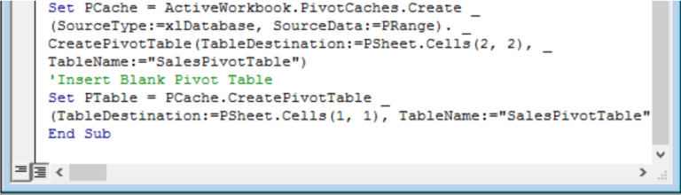 How to Create a Pivot Table with VBA in Excel | Excelchat