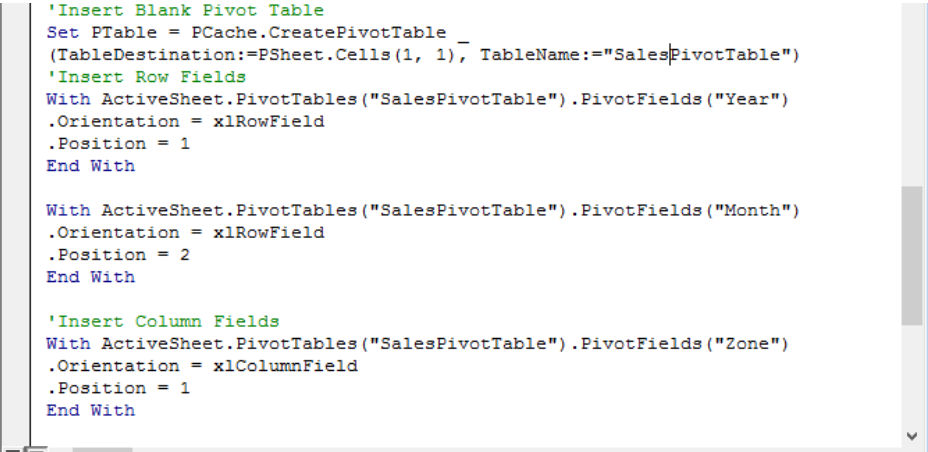 How to Create a Pivot Table with VBA in Excel | Excelchat