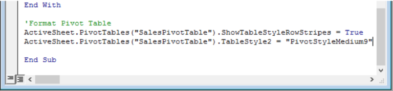 How To Create A Pivot Table With Vba In Excel Excelchat