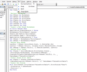 How to Create a Pivot Table with VBA in Excel | Excelchat