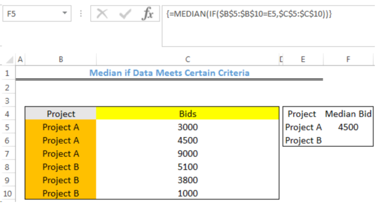 Learn How to Find a Median if Your Data Meets Certain Criteria | Excelchat