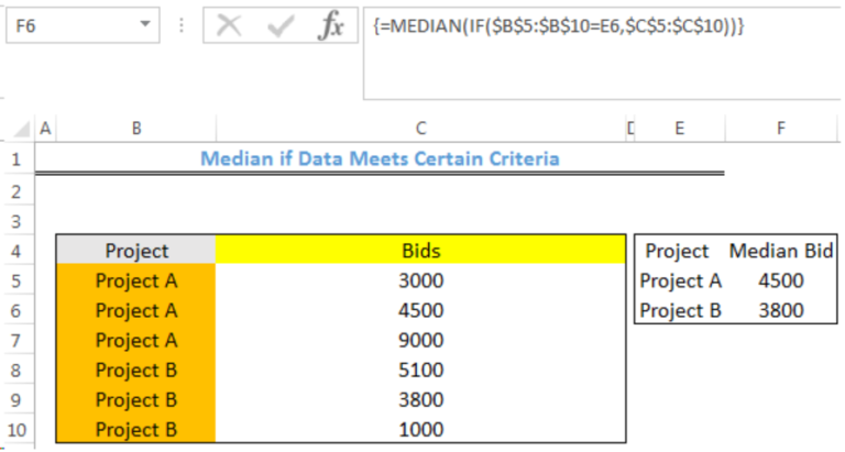 Learn How to Find a Median if Your Data Meets Certain Criteria | Excelchat